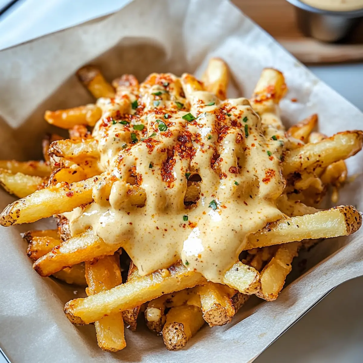 Ultimate Louisiana Voodoo Fries with Irresistible Cheese Sauce
